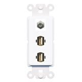 RiteAV 1 Port Coax 2 USB2 Coupler Jack Insert Rocker Module Female ...