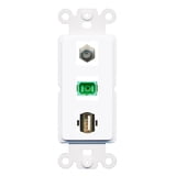 RiteAV 1 Port Coax SC-APC-Simplex USB2 Coupler Jack Insert Rocker ...