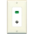 RiteAV 1 Port SC-APC Fiber Simplex Coax Cable TV Wall Plate - 1 Gang ...