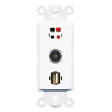 RiteAV 1 Port Speaker TOSLINK USB2 Coupler Jack Insert Rocker Module ...