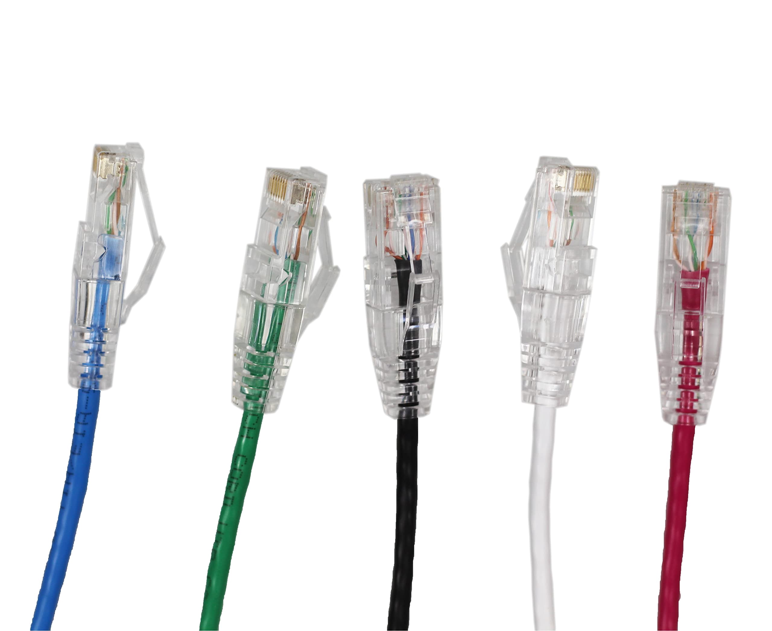 RiteAV - (100-PACK Ultra Slim Cat 6 UTP Patch Cable (Mixed Colors ...
