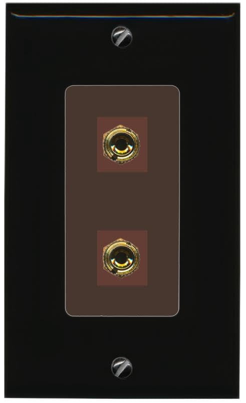 RiteAV 2 Port Banana Keystone Jack Plug (1 Speaker) Binding Post ...