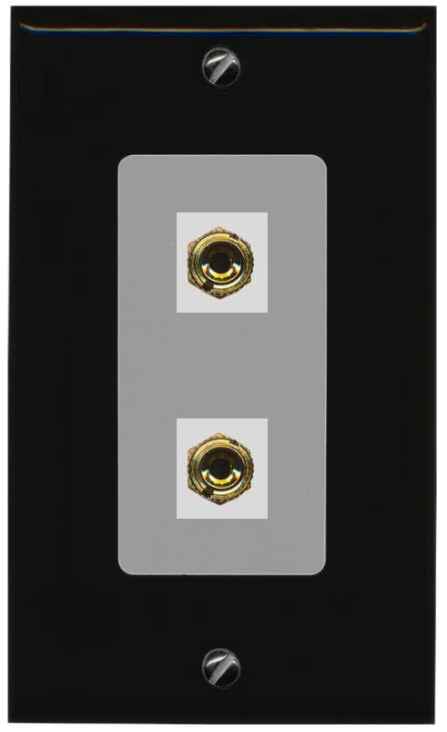 RiteAV 2 Port Banana Keystone Jack Plug (1 Speaker) Binding Post ...