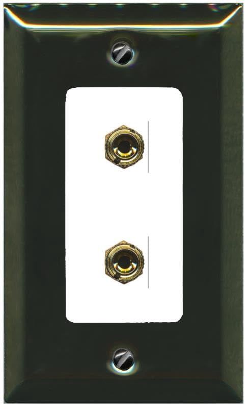 RiteAV 2 Port Banana Keystone Jack Plug (1 Speaker) Binding Post ...