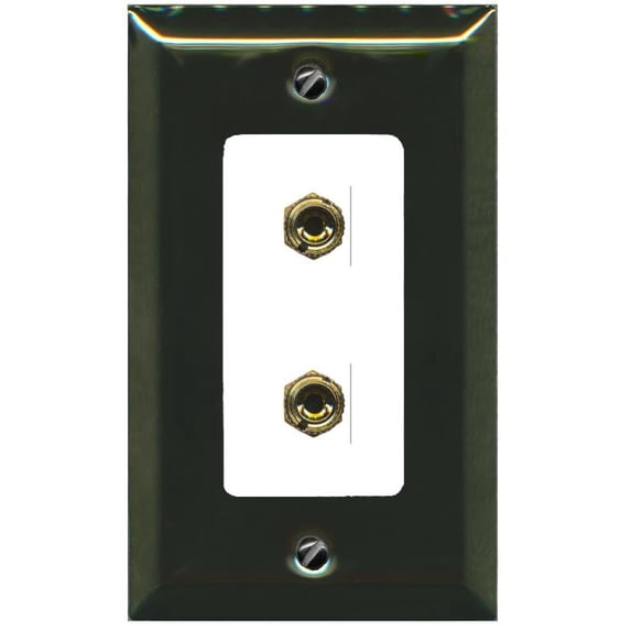RiteAV 2 Port Banana Keystone Jack Plug (1 Speaker) Binding Post ...