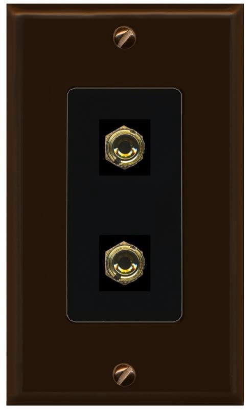 RiteAV 2 Port Banana Keystone Jack Plug (1 Speaker) Binding Post ...