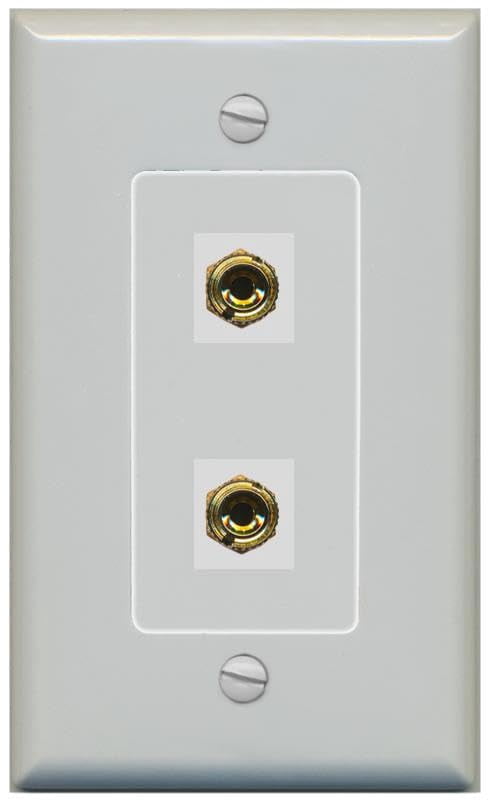 RiteAV 2 Port Banana Keystone Jack Plug (1 Speaker) Binding Post ...