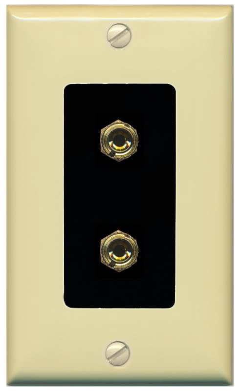 RiteAV 2 Port Banana Keystone Jack Plug (1 Speaker) Binding Post ...