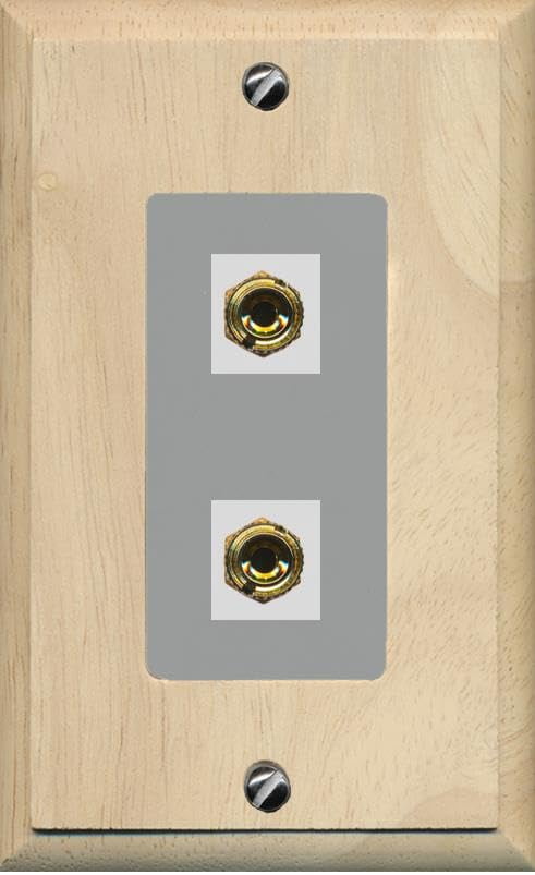 RiteAV 2 Port Banana Keystone Jack Plug (1 Speaker) Binding Post ...