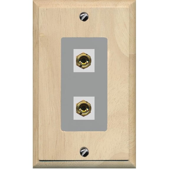 RiteAV 2 Port Banana Keystone Jack Plug (1 Speaker) Binding Post ...