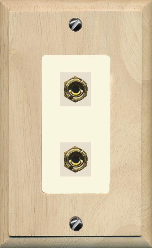 RiteAV 2 Port Banana Keystone Jack Plug (1 Speaker) Binding Post ...