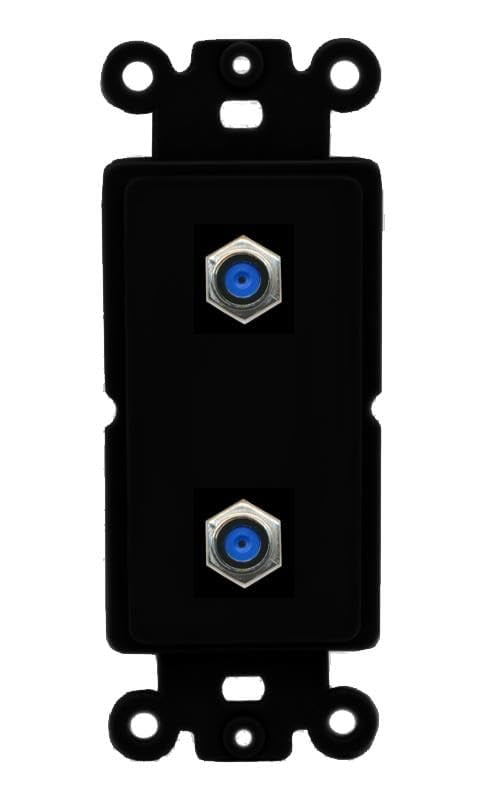 RiteAV 2 Port F81 Coupler Jack Insert Rocker Module Female-Female for ...