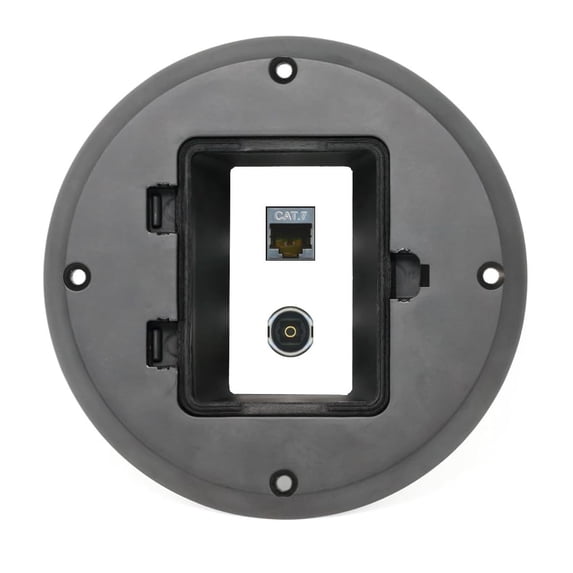 RiteAV CAT7 TOSLINK Floor Box [Black] - Walmart.com