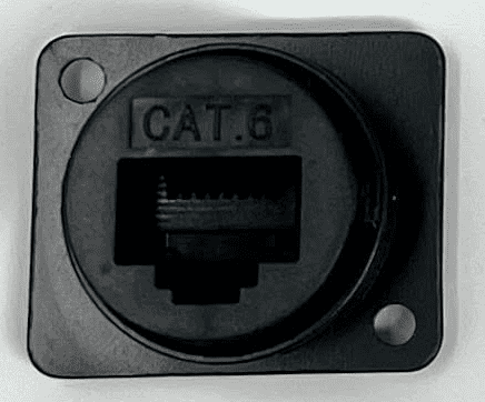 RiteAV Cat 6 D-Series Heavy Duty Chassis Panel Mount Connector Pass ...