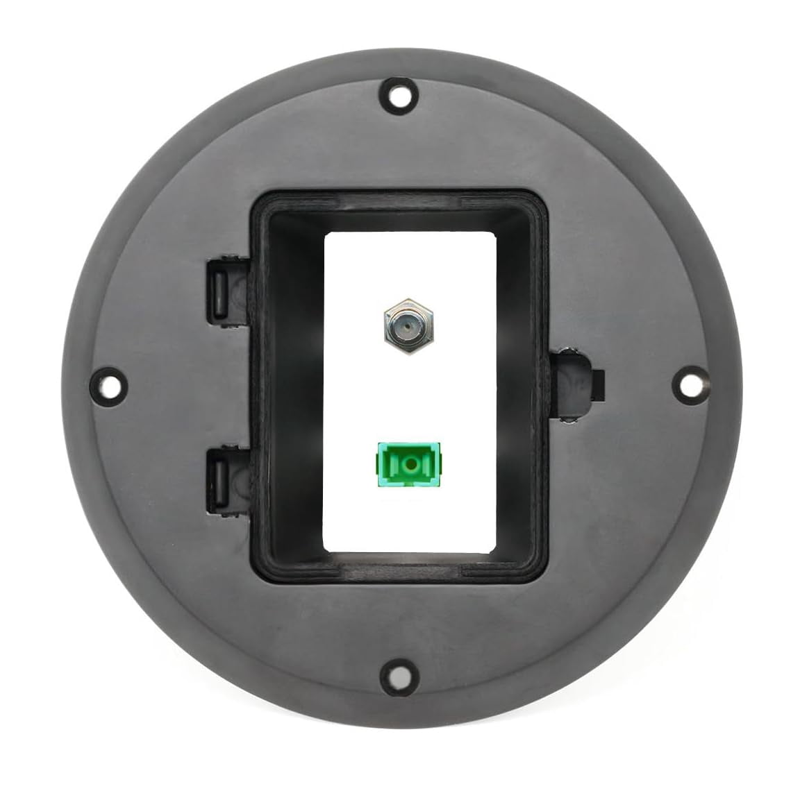 RiteAV Coax SC-APC-SX Floor Box [Black] - Walmart.com