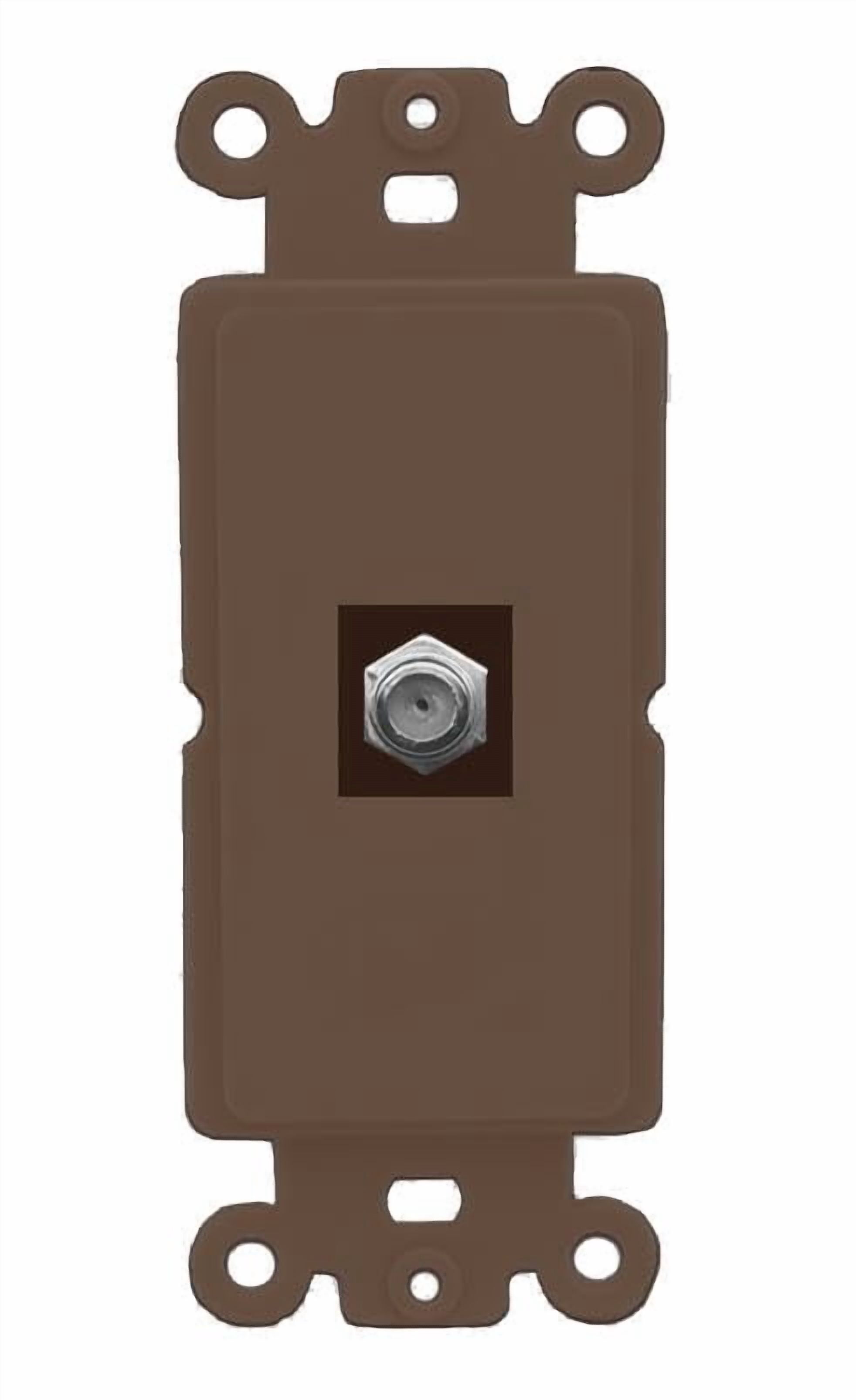 RiteAV Coax Wall Plate Rocker Module [Brown] - Walmart.com
