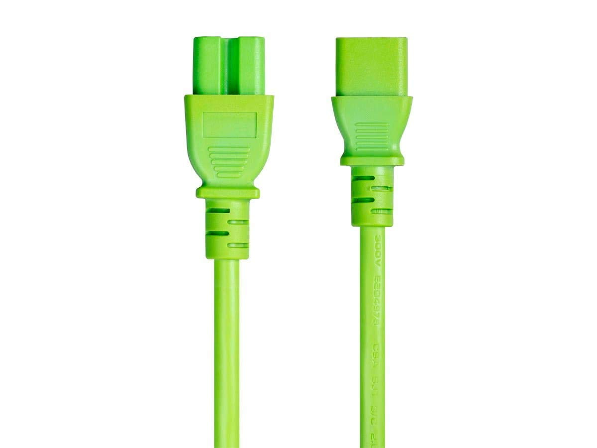 RiteAV Heavy-Duty Computer Extension Power Cable/Cord - 3 Feet - Green ...