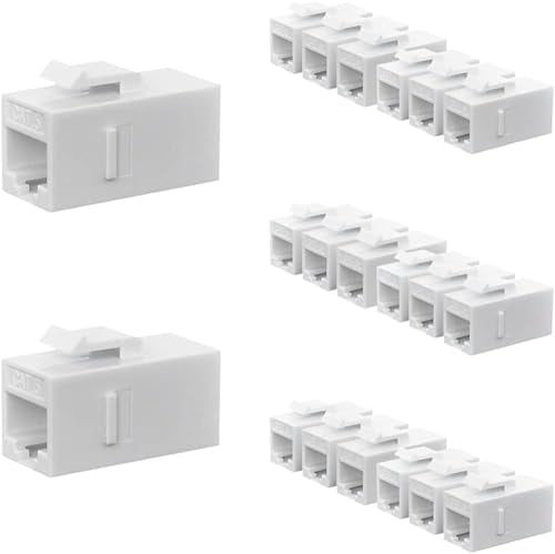 RiteAV - RJ45 Cat6 Keystone Coupler Female to Female Cat6 Keystone Jack ...