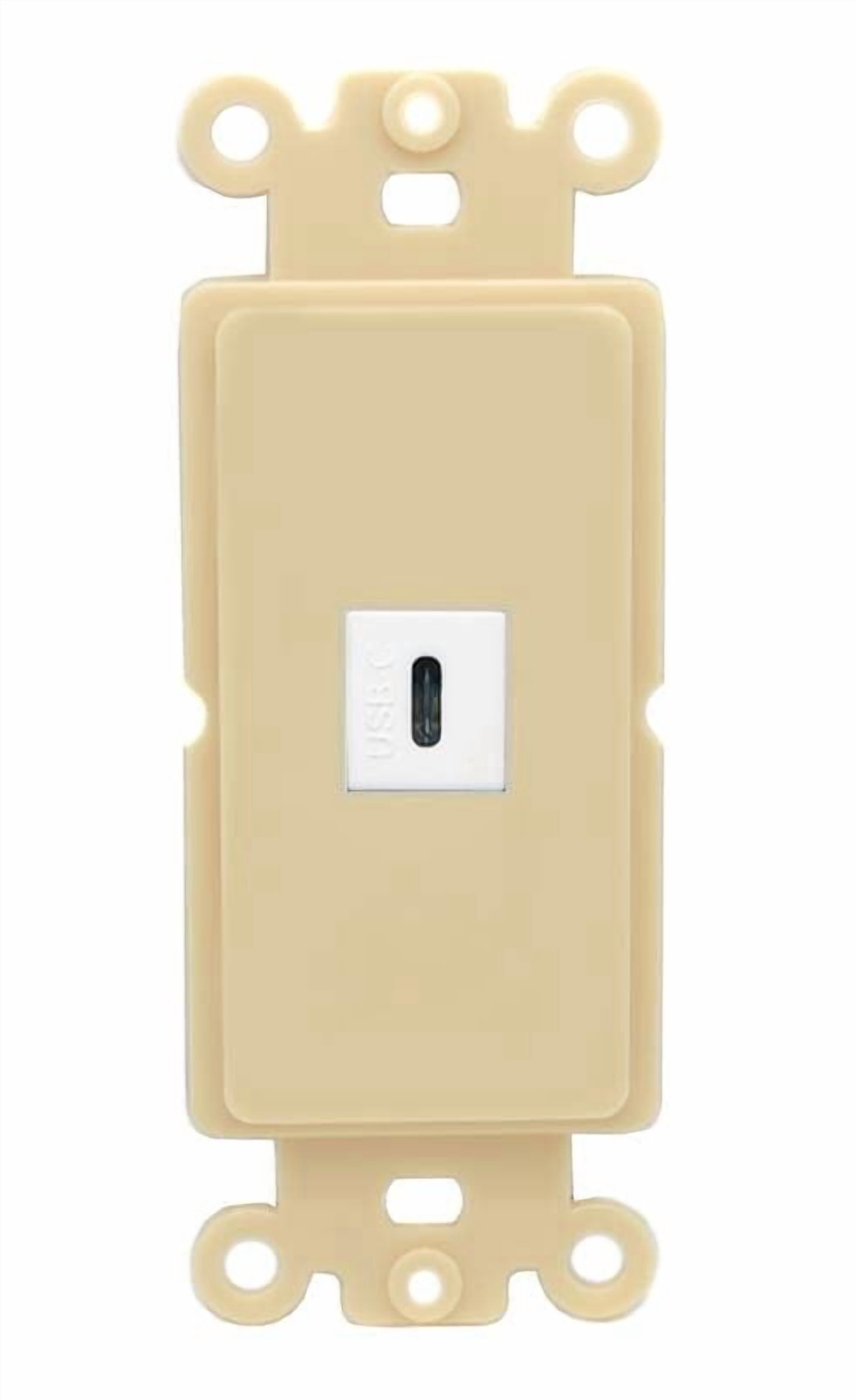 RiteAV USBC Wall Plate Rocker Module [Ivory] - Walmart.com