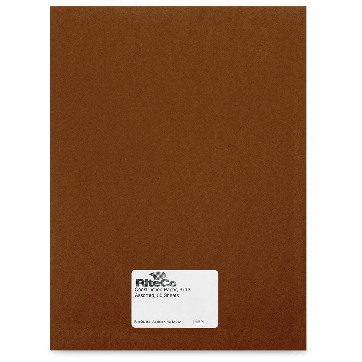 RiteCo Construction Paper - Dark Brown, 9" x 12", 50 Sheets - Walmart.com