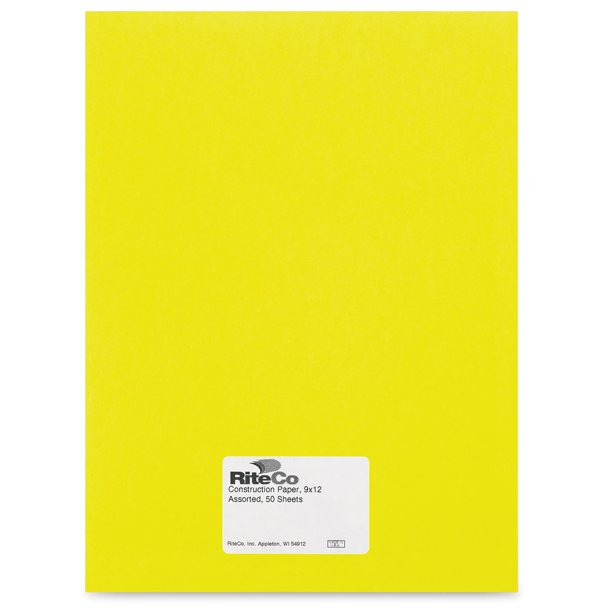 RiteCo Construction Paper - Yellow, 9