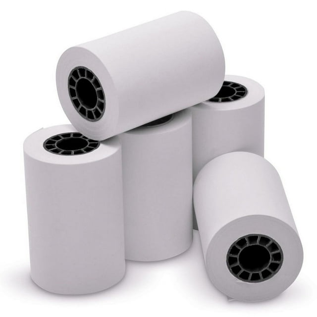 RiteMade BPA Free Black Image Thermal Register Roll, 60' Length x 2.25 ...