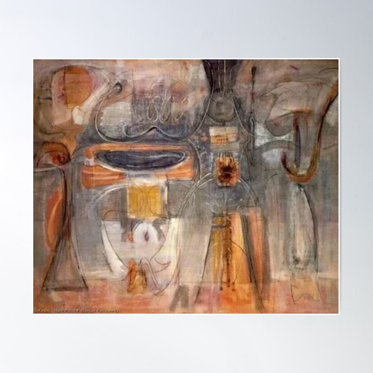 Rites Of Lilith By The Famous Artist Mark Rothko Poster Wall Art ...