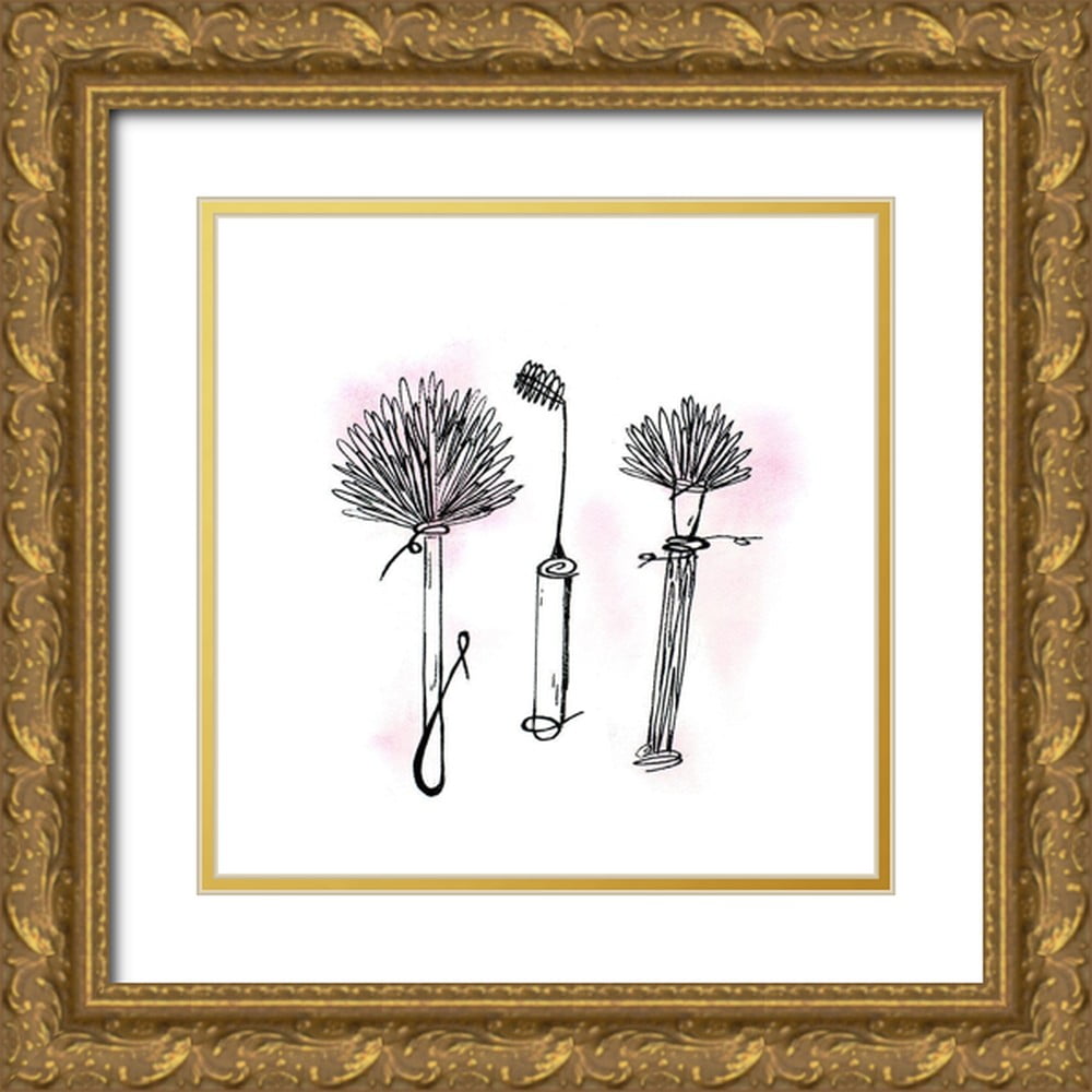 Ritter, Gina 12x12 Gold Ornate Wood Framed with Double Matting Museum ...