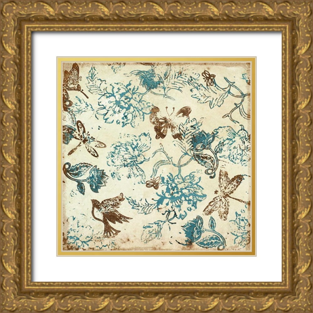 Ritter, Gina 26x26 Gold Ornate Wood Framed with Double Matting Museum ...