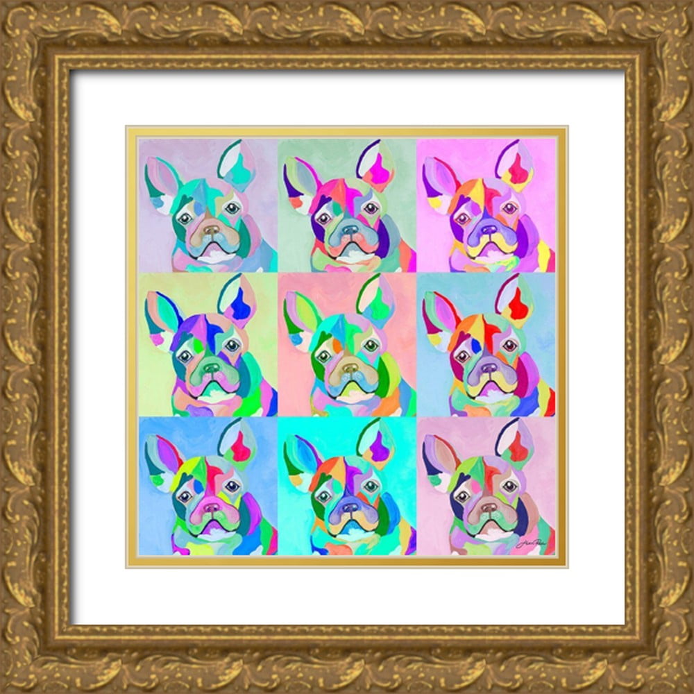 Ritter, Gina 26x26 Gold Ornate Wood Framed with Double Matting Museum ...