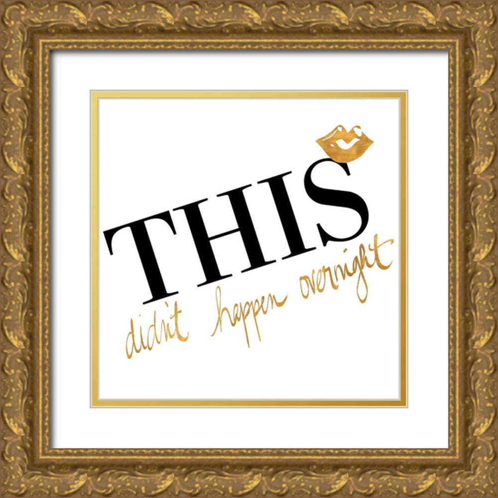 Ritter, Gina 26x26 Gold Ornate Wood Framed with Double Matting Museum ...