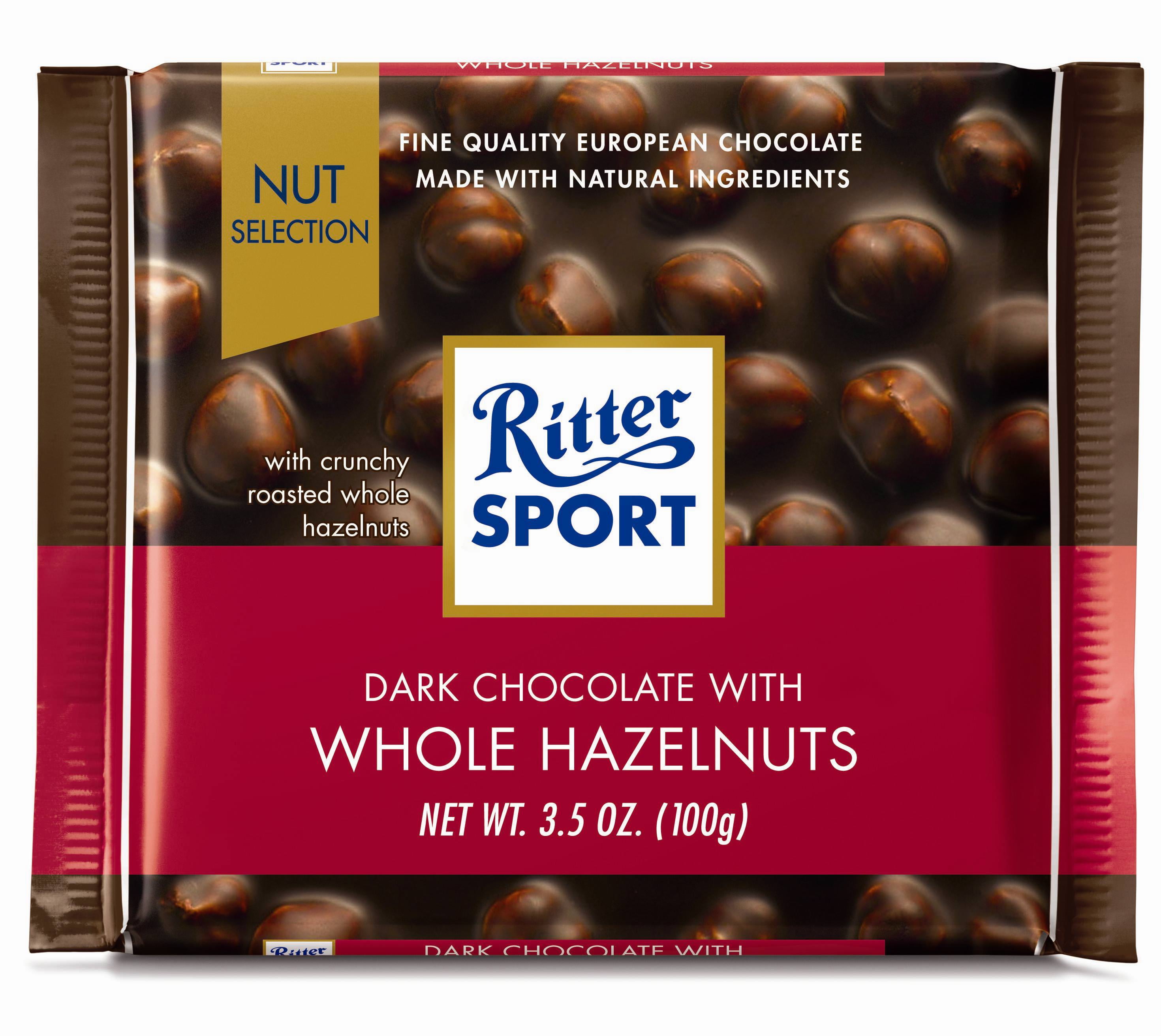 Ritter Sport 3.5 oz Dark Chocolate with Whole Hazelnuts - Walmart.com
