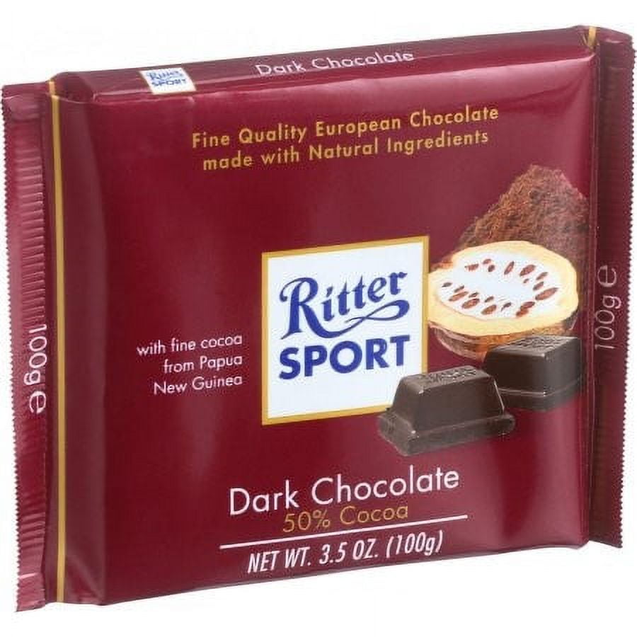 Ritter Sport German Dark Chocolate Bar, 3.5 Oz - Walmart.com