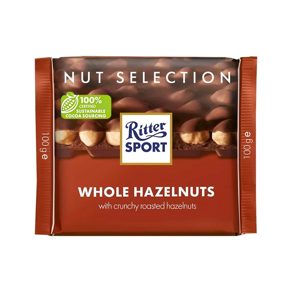 Ritter Sport Nut Perfection Milk Whole Hazelnut 100g (Pack of 10 ...