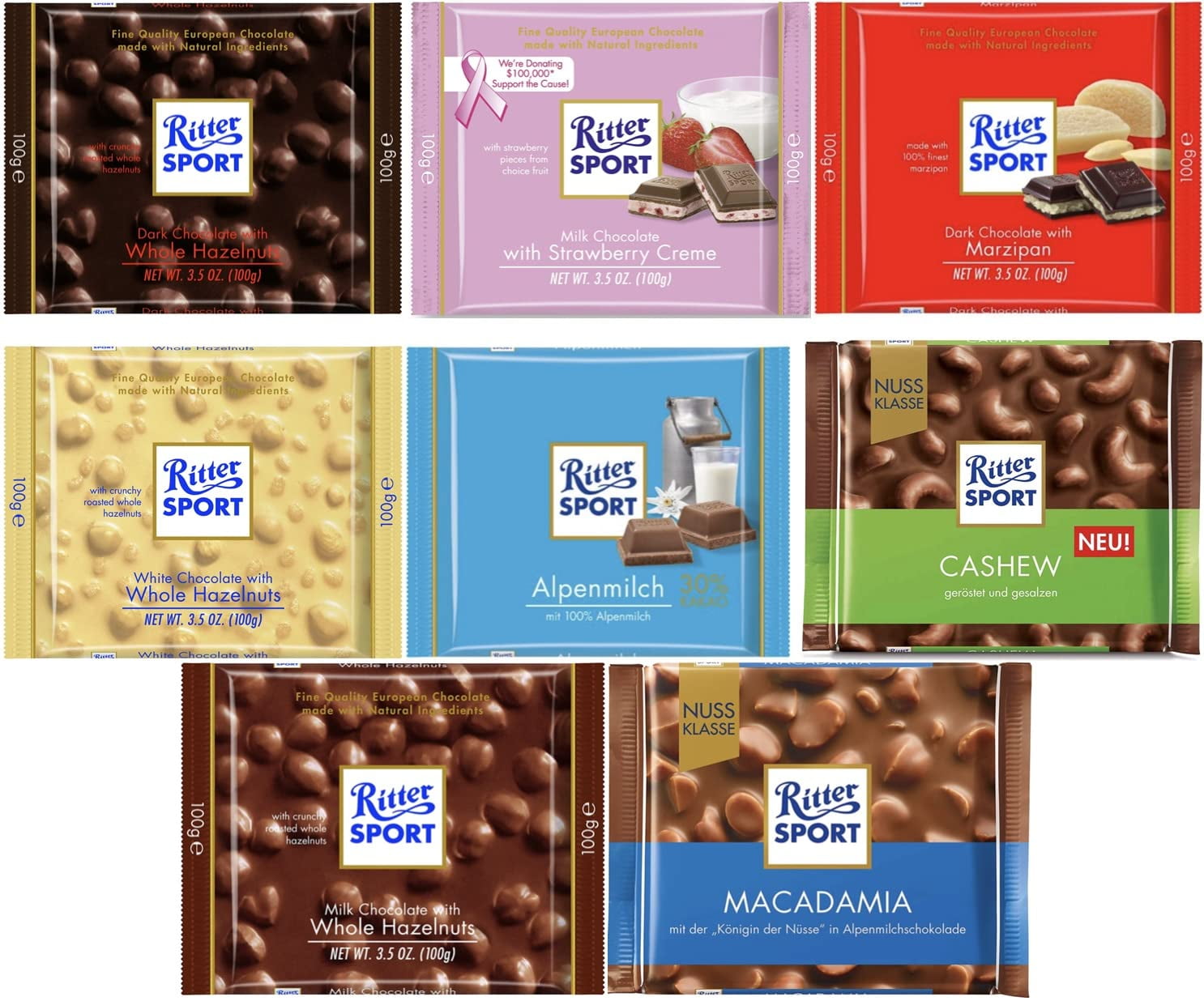 Ritter Sport Variety Pack (Pack of 4) - Walmart.com