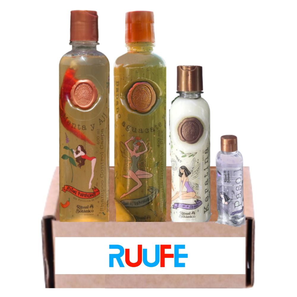 Ritual Botanico Shampoo Menta y Aji, Tratamiento Intensivo Plex y ...