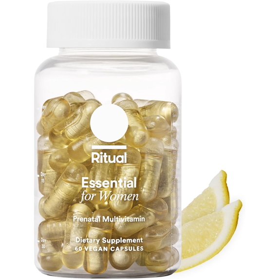 Ritual Prenatal Vitamin 60 Capsules - Folate, Omega-3 DHA & Choline ...