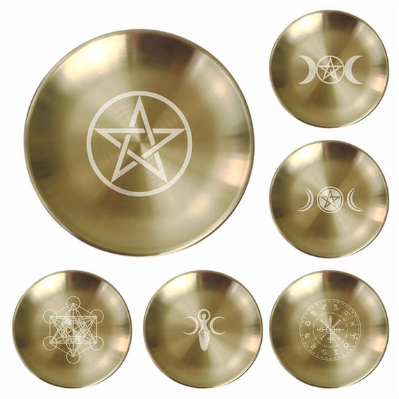 Ritual Tray Star Tray Crystal Stone Shelf Candlestick Incense Burner ...