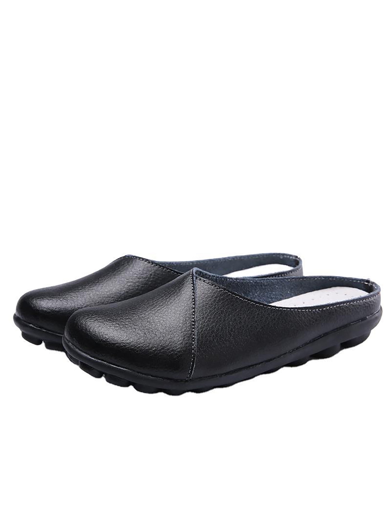 Ritualay Ladies Clogs Comfort Mules Closed Toe Flats Fashion ...