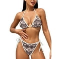 Ritualay Women Swimwear Padded Swimsuit Lace Up Sexy Swim Bikini Sets