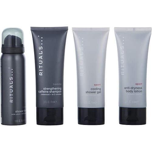 Rituals by Rituals Rituals Homme Set: Shower Foam 1.7oz + Strenghtening ...