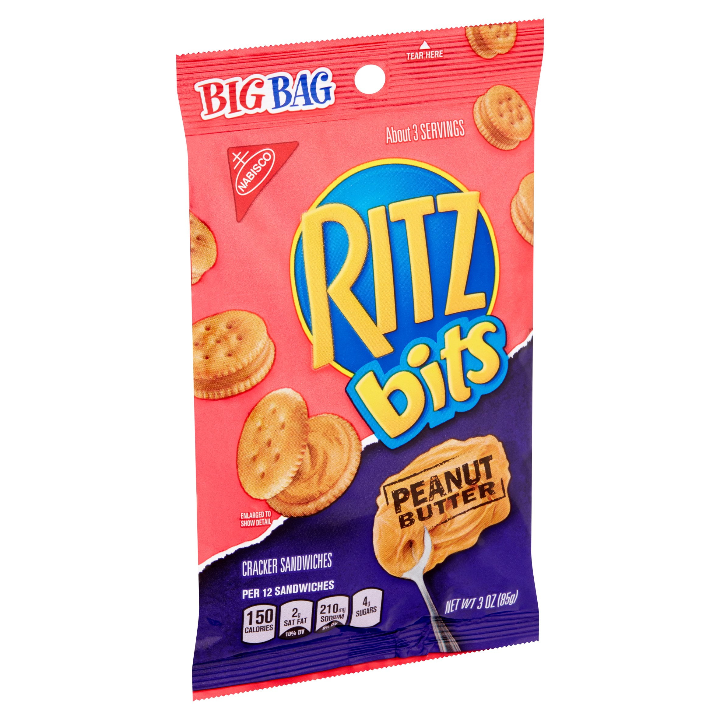 Ritz Bits Peanut Butter Bag - Walmart.com