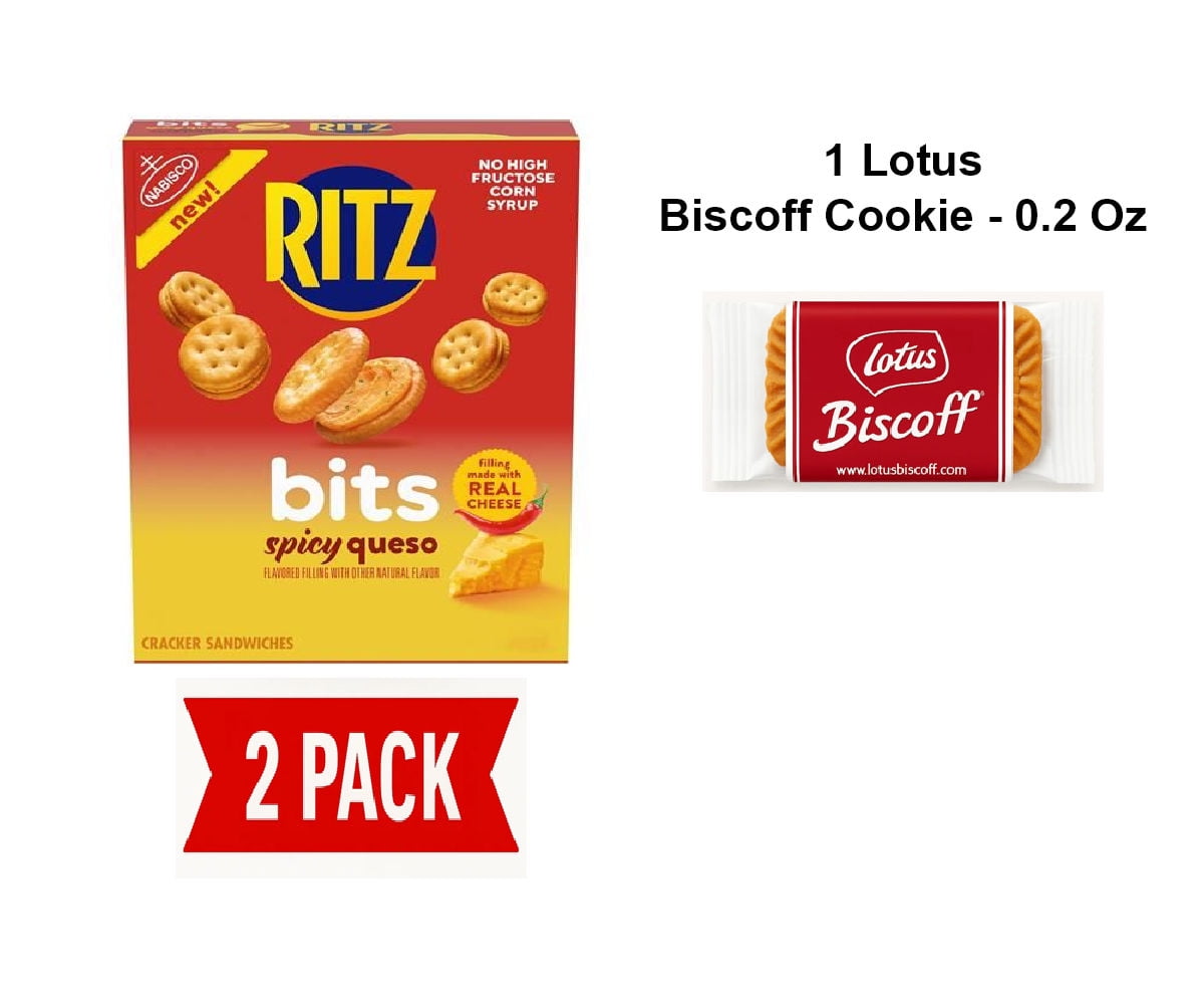 Ritz Bits Sandwich Crackers Spicy Queso 8.8Oz - 1 Box - Pack Of 2 ...