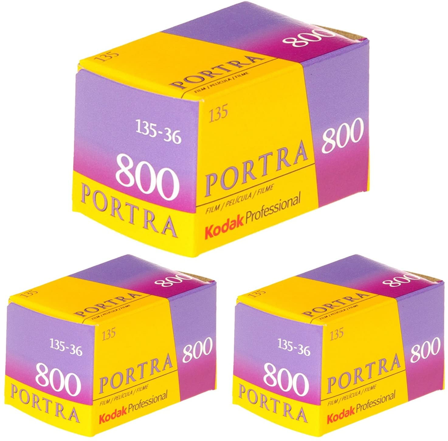 Ritz Camera Pack of 3 145 1855 Professional Portra 800 Color Negative ...