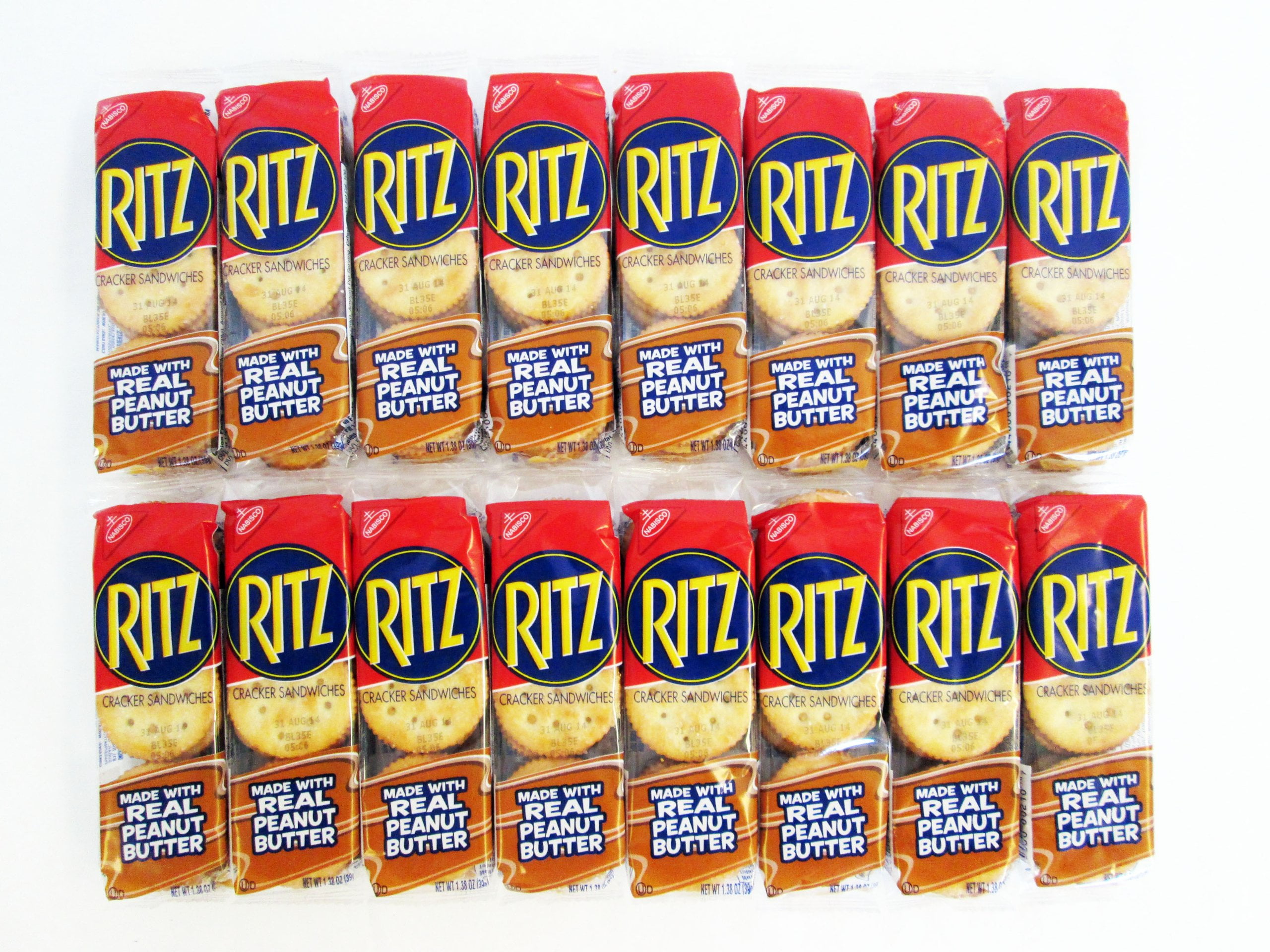 Ritz Cracker Sandwiches Made AIF4 with Real Peanut Butter: 16 Packs of ...