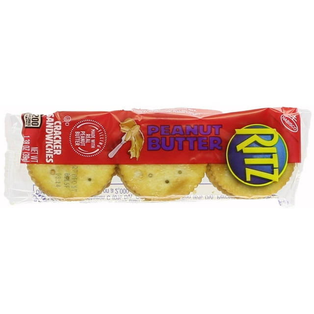 Ritz Cracker Sandwiches, Peanut Butter, 1.38 Oz - Walmart.com