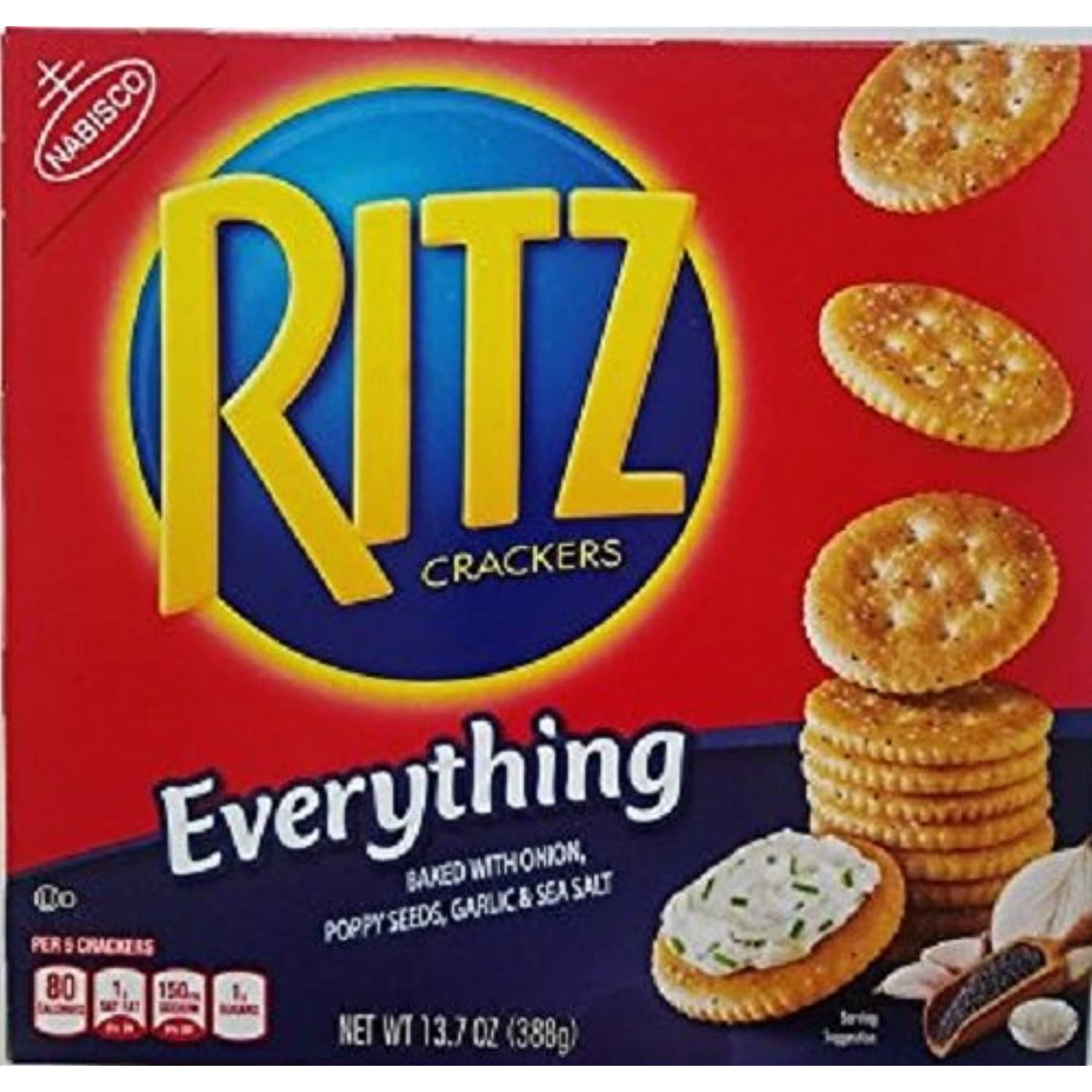 Ritz Crackers, Everything, 13.7 oz Two- 13.7 oz boxes - Walmart.com