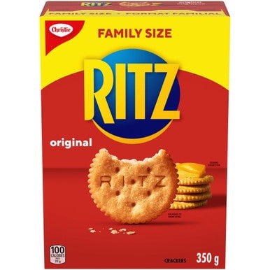 Ritz Crackers Original Snacks, Family Size, 350g/12.3 oz., Box ...