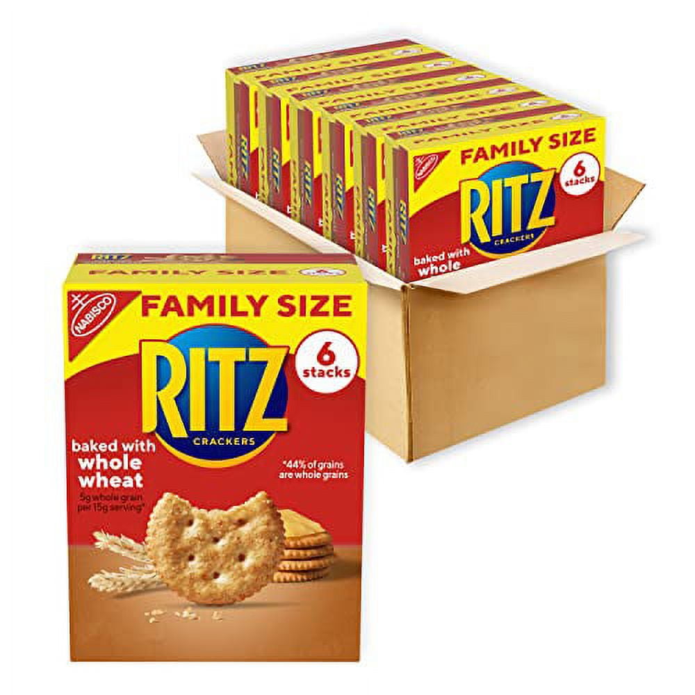 Ritz Crackers, Whole Wheat .. Flavor, 6 Family Size .. Boxes - Walmart.com