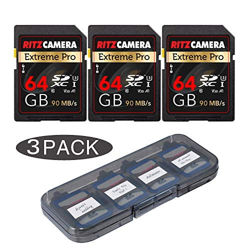 Ritz Gear Extreme Performance SD 64GB 90/45 MB/S Read/Write Speed U3 ...